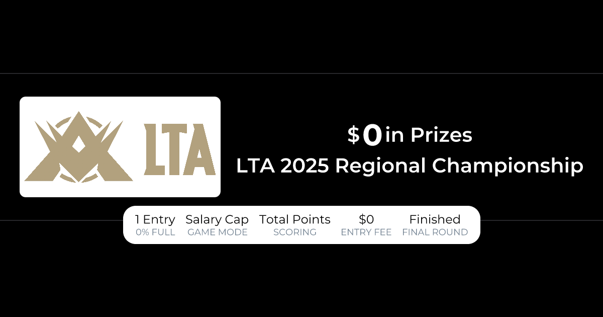 LTA 2025 Regional Championship | LoL Fantasy, play fantasy League of ...